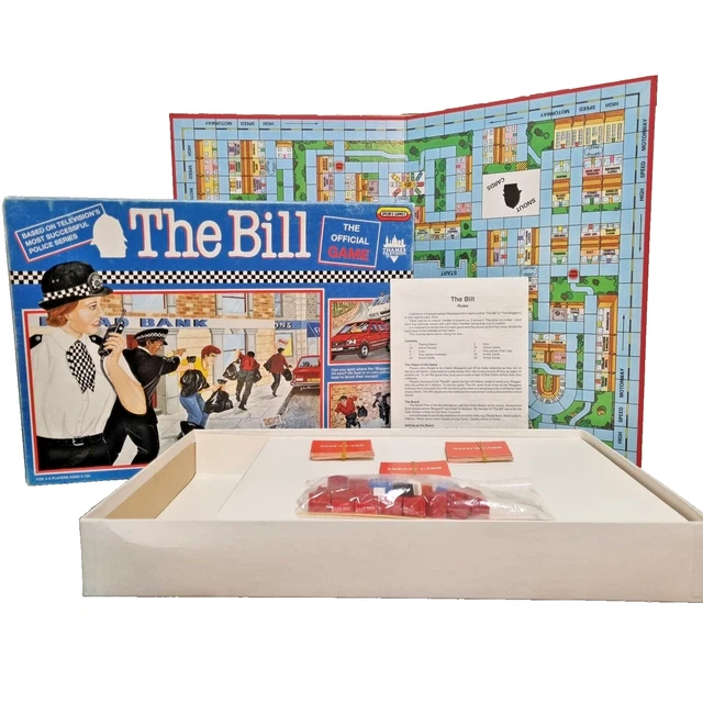 VINTAGE BOARD GAME UK British TV Series The Bill Cops & Robbers 1992 ...