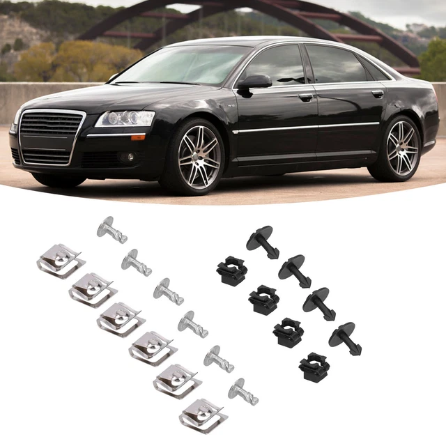 ENGINE UNDERTRAY UNDERBODY Shield Fasteners Fixing Clips 4A0805163 For A3 A4 A6 £9.89 - PicClick UK