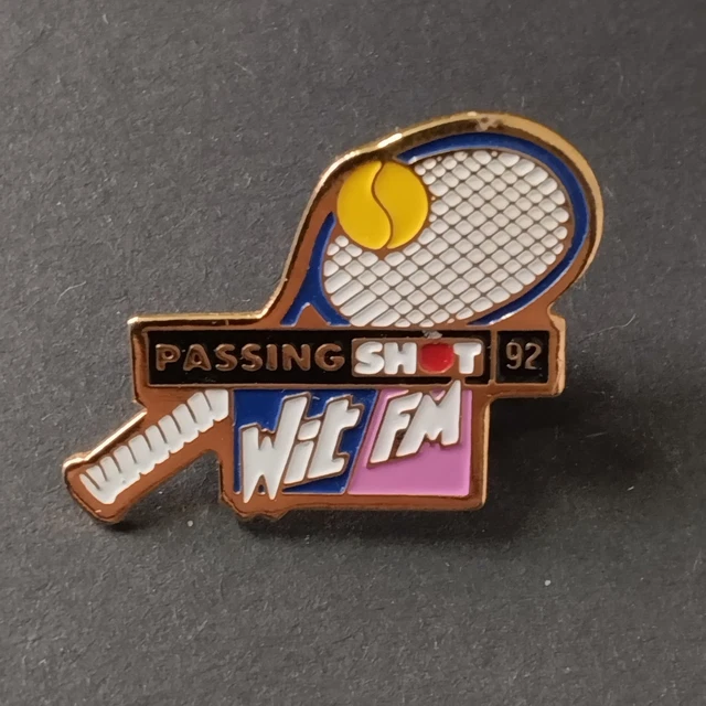 PIN'S PINS TENNIS Passing Shot 1992 Open de Bordeaux Radio WIT FM EUR 5 ...