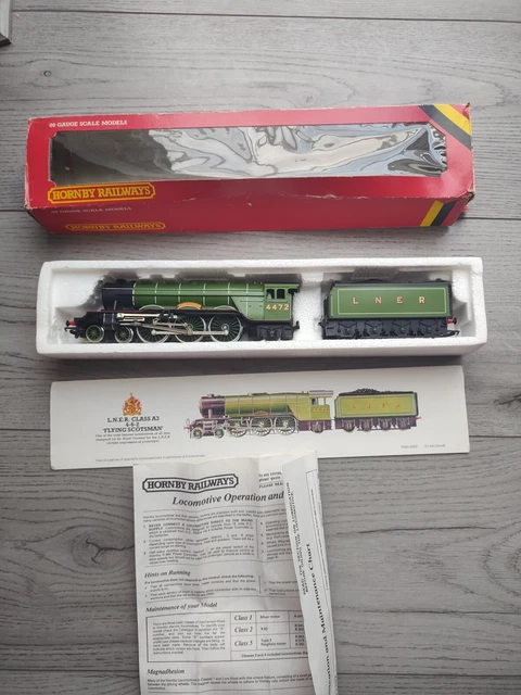 HORNBY OO GAUGE L-N-E-R 4-6-2 Class A3 FLYING SCOTSMAN R.845 Boxed £32.00 - PicClick UK