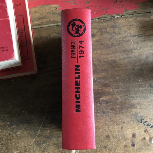 RARE GUIDE ROUGE MICHELIN 1974 ÉCUSSON Incrustation TCF.Touring Club de ...