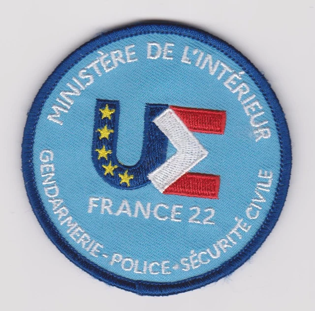 INSIGNE TISSU, ÉCUSSON gendarmerie - ministère de l'intérieur -UE 2022 ...