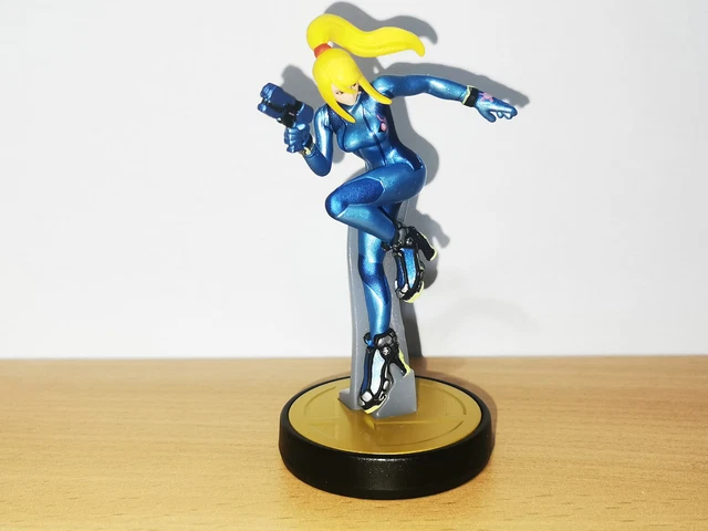 ZERO SUIT SAMUS Metroid no.40 Smash Bros Collection Amiibo Figure #40 £ ...