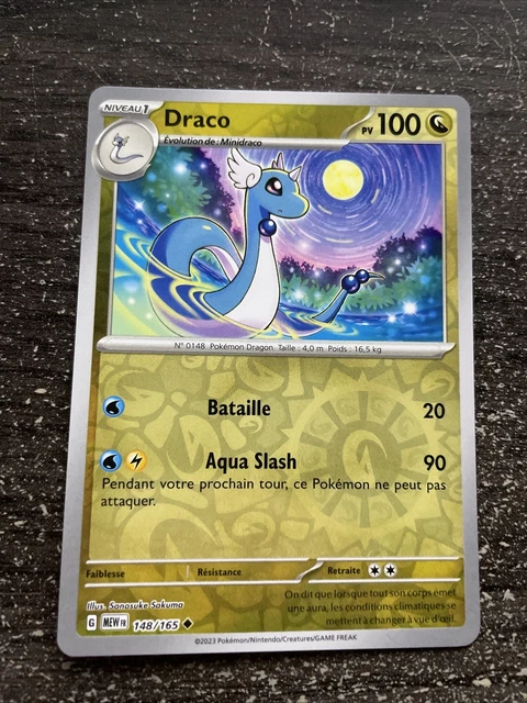 DRACO REVERSE - Pokémon 148/165 Ev3.5 Ecarlate Et Violet Mew 151 Neuf ...
