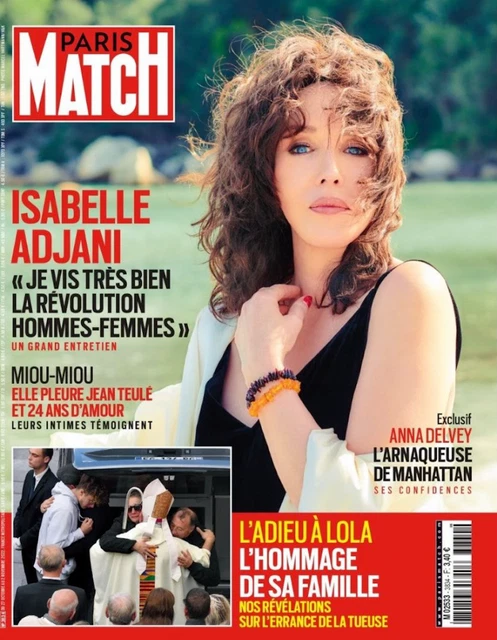 PARIS MATCH N°3834 27 octobre 2022 Isabelle Adjani La mort de Jean Teulé G39 EUR 3,50 - PicClick FR