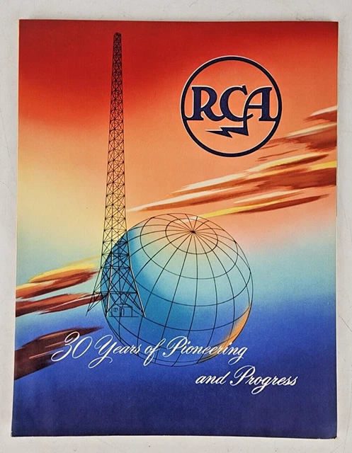 RARE VINTAGE RCA 30 Years Of Pioneering Progress Booklet Catalog Magazine 1949 £70.37 - PicClick UK