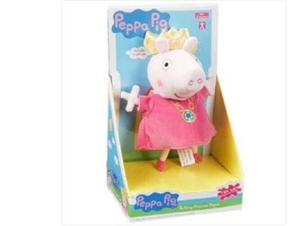 PEPPA PIG TALKING Princess Peppa Soft Plush Toy Doll 20cm NEW £25.00 ...