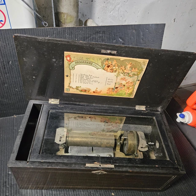 ANTIQUE CYLINDER MUSIC Box 8 Aires restoration project $245.00 - PicClick
