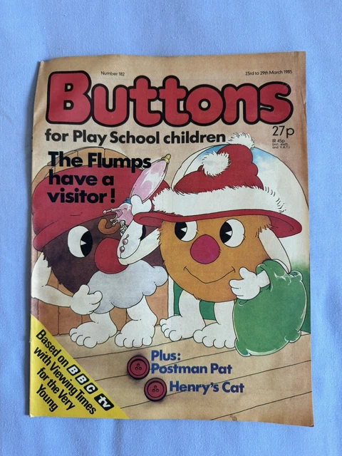 BUTTONS FOR PLAY School Children Comic 23rd - 29th March 1985 £5.50 ...