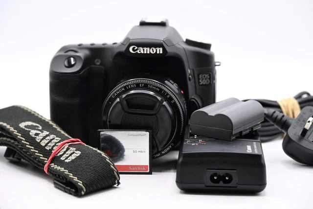 CANON 50D DSLR camera c/w 50mm F1.8 ii Lens GOOD CONDITION £159.95 ...