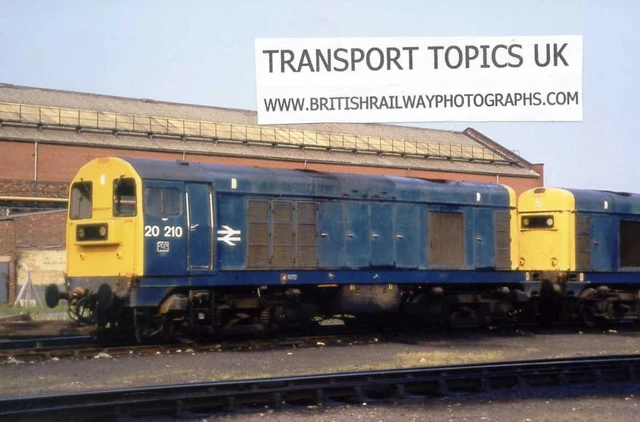 DIESEL RAILWAY PHOTO CLASS 20 No 20210 AT DERBY 21-07-91 - TRANSPORT ...