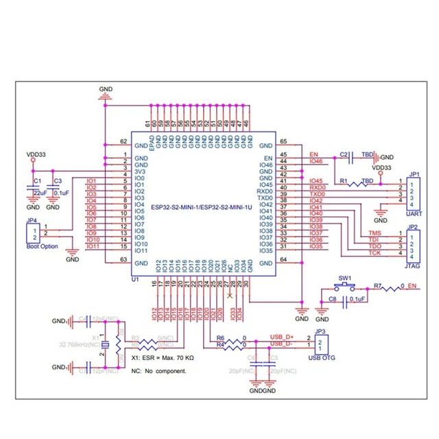 Esp32 S3 1 Chip Module Equipped With Esp32 S3 Wireless Moduleesp32 S3