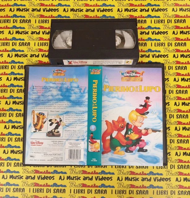 VHS FILM PIERINO E IL LUPO 1992 i miniclassici WALT DISNEY VS 2003 RARO ...
