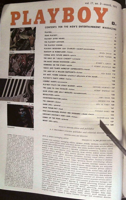 PLAYBOY US MÄRZ 1970 BARBI BENTON Ray Charles CHRIS KOREN @@ TOP @@ EUR ...