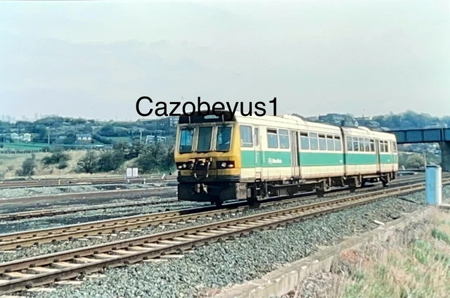 ORIGINAL 35MM DIESEL / Electric Train Class 55515 @ Healey Mills 14-4 ...