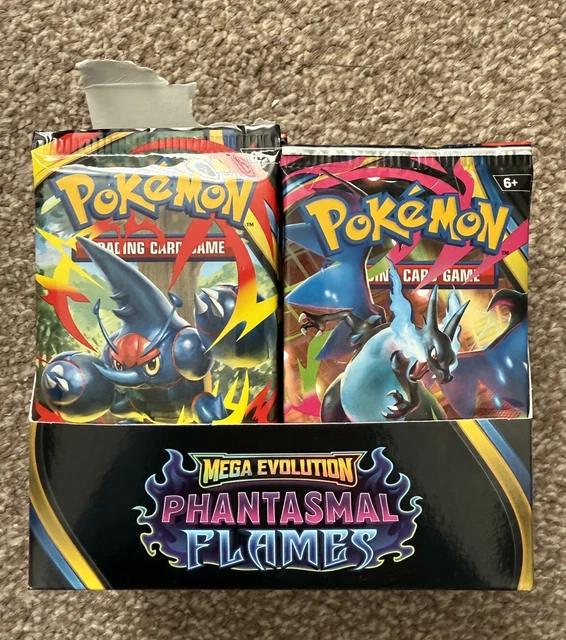 POKEMON MEGA EVOLUTION Phantasmal Flames Booster Box 36 Packs Unsealed ...