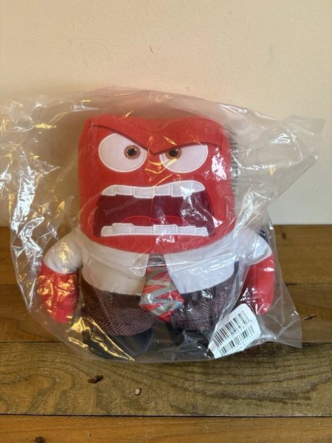 DISNEY STORE OFFICIAL Pixar Inside Out Plush Anger Teddy Soft Toy £45. ...