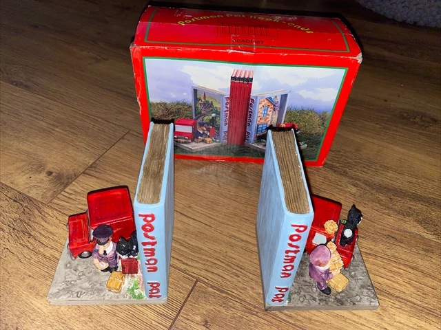 POSTMAN PAT BOOK Ends Vintage 1994 Woodland Animations Bookends - With ...