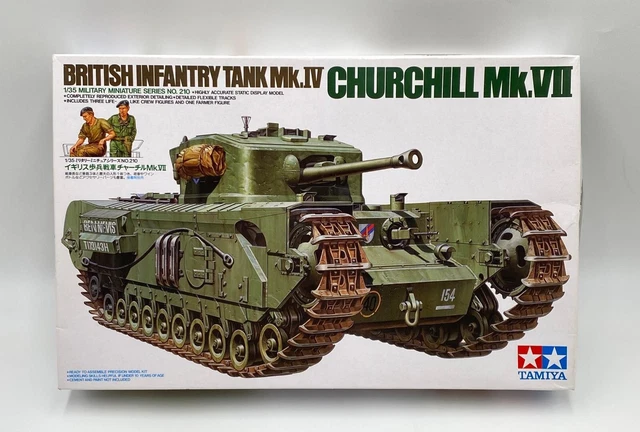 TAMIYA 35210. BRITISH Infantry Tank Mk.IV Churchill Mk.VII. 1/35 scale ...