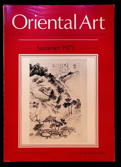 ORIENTAL ART MAGAZINE Summer 1973 great ads Kang Se-Whang Persian ...