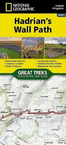 HADRIAN'S WALL PATH Map: Trails Illustrated by National Geographic Maps ...
