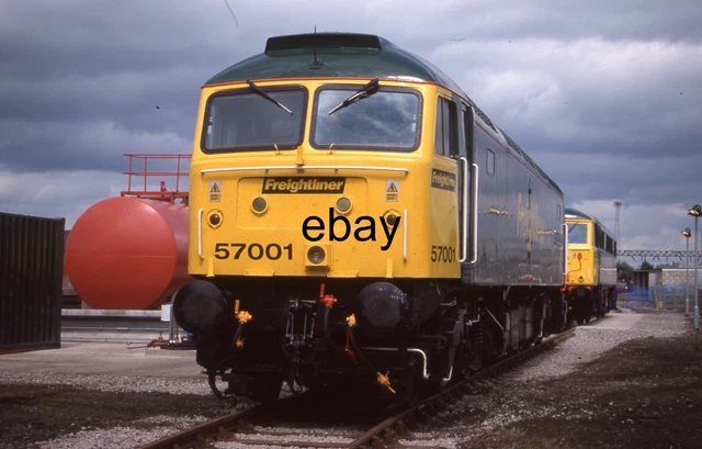 35MM RAILWAY SLIDE - Freightliner Diesel Loco Class 57. 57001 @ Crewe ...