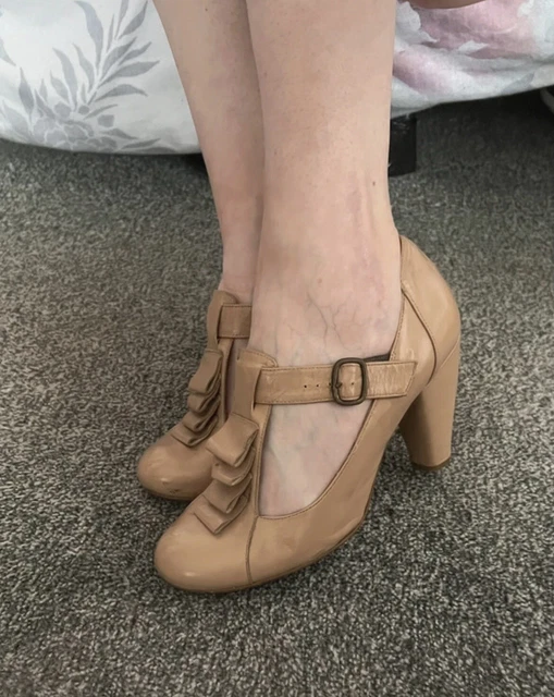 FAITH TAN /BEIGE Y2K Court Heels £12.00 - PicClick UK