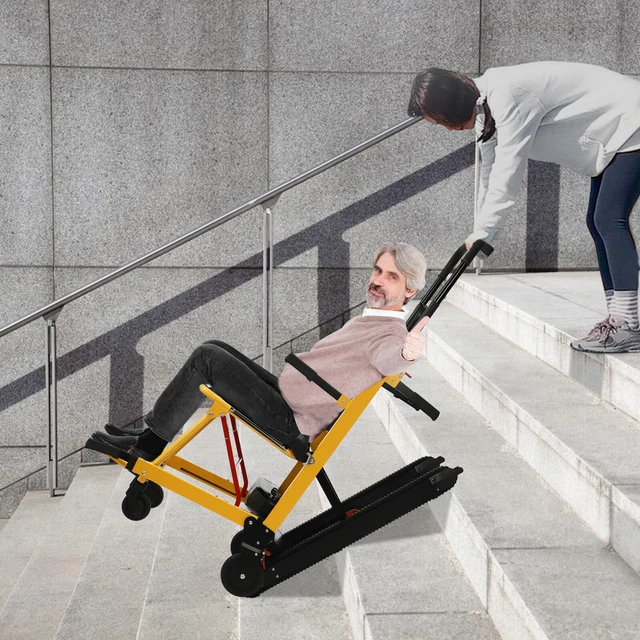 MOTORIZED STAIR CLIMBING Wheelchair Elevator Stairlifts Mobility Chair ...