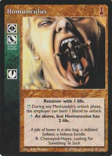 HOMUNCULUS - RETAINER / New Blood Vampire the Eternal Struggle EUR 1,00 ...