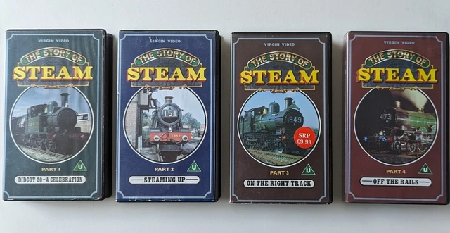 THE STORY OF Steam Parts 1-4 VHS Tape, Railway, Trains £3.99 - PicClick UK