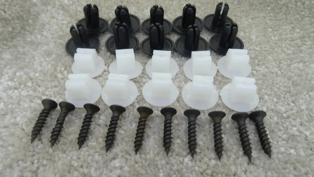 FORD TRIM PANEL Fixing Push Clips Screw Fastener Roof, Carpet, Ply ...