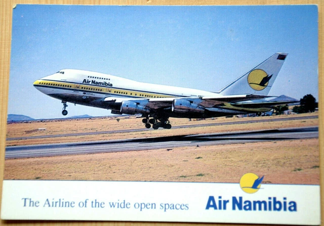 44335 AK AEROPORTO Airport Aria Namibia Boeing 747 Sp Jet Aereo Linea ...