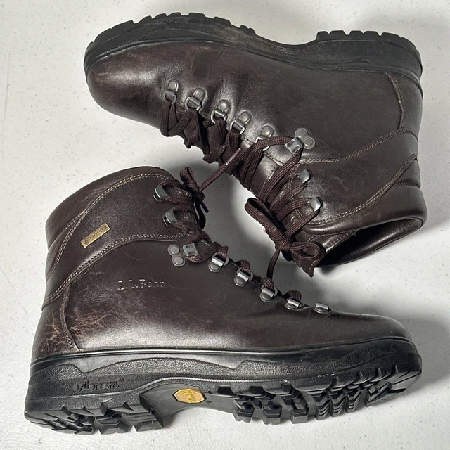 LL BEAN MEN'S Cresta Hiking Boot, 9 W Gore-tex, Leather, Handmade in ...