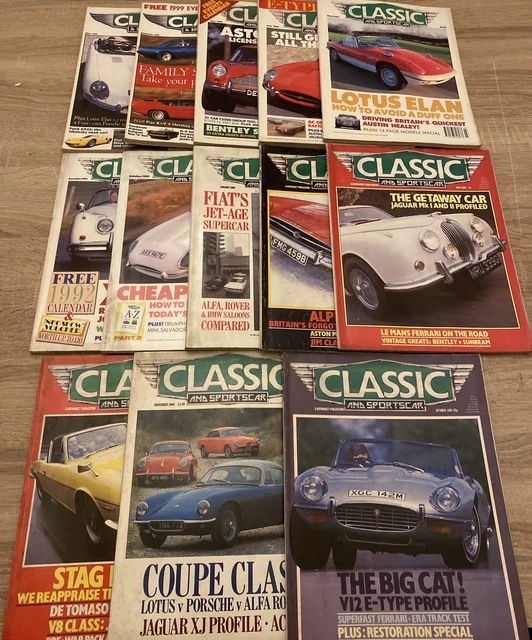 CLASSIC AND SPORTSCAR Magazine Vintage car mags Motor Sport Memorabilia ...