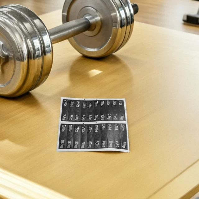 3 SHEETS SELF-ADHESIVE Weight Stack Stickers for Gym - Counterweight ...