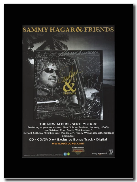 VAN HALEN - Sammy Hager - Sammy Hager & Firend - Matted Mounted ...