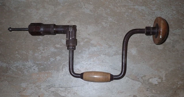ALTE HANDBOHRMASCHINE HANDBOHRER Bohrmaschine Bohrkurbel Vintage EUR 25 ...