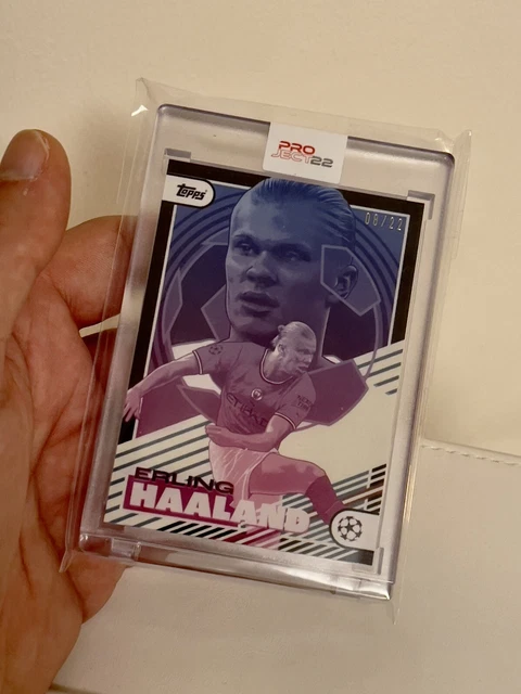 ERLING HAALAND MANCHESTER City TOPPS Project 22 Parallel /22 RARE EUR ...