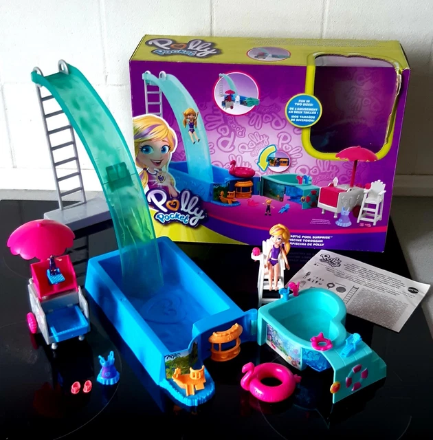 MATTEL FTP75 POLLY Pocket Pool Surprise Eiswagen Komplett Mit Top ...