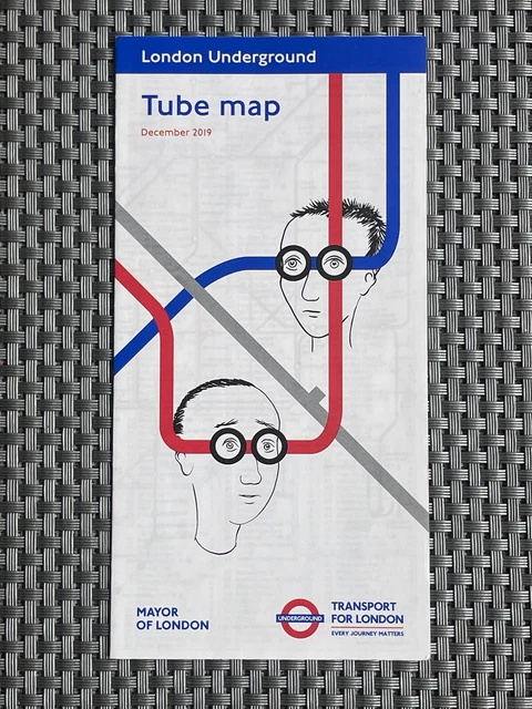 LONDON UNDERGROUND TUBE Map December 2019 Bedwyr Williams EUR 2,31 ...