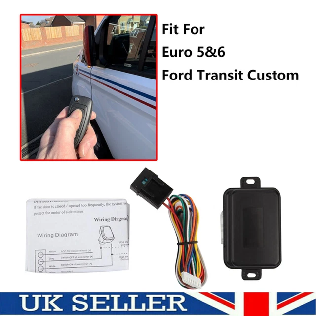 FORD TRANSIT CUSTOM Automatic Folding Mirror on Lock / Unlock Loom Kit ...