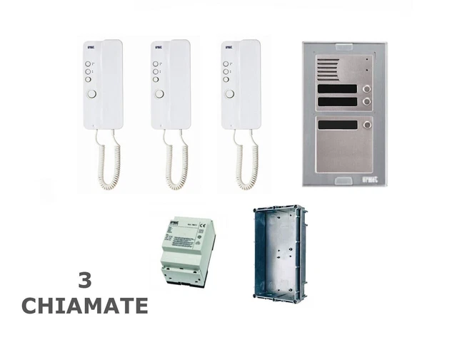 KIT CITOFONICO URMET Tre Famiglie 1150/302 Con citofono Urmet 1150/1 EUR 382,00 - PicClick IT
