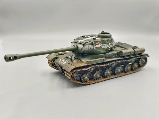 PRO BUILT 1/35 TAMIYA HEAVY RUSSIAN TANK JS-2 Model 1944 ChKZ (Free ...
