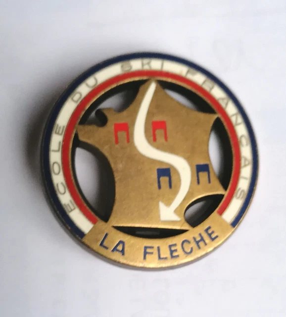 INSIGNE BROCHE MÉDAILLE de ski "LA FLECHE" BREVET ESF EUR 19,90 ...