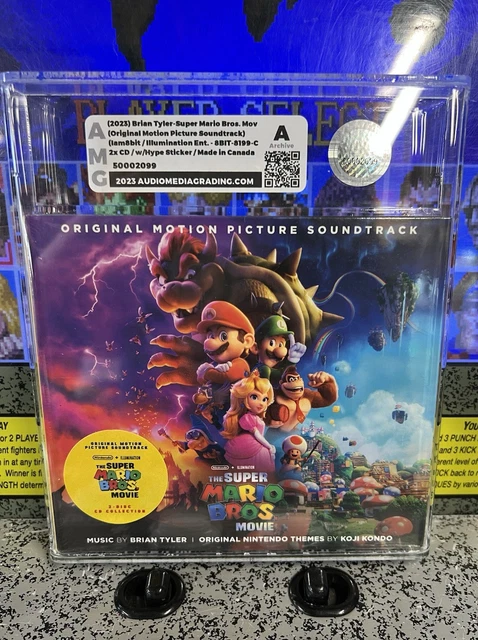 2023 SUPER MARIO Bros. Movie CD Soundtrack w/ Hype Sticker Graded AMG A ...