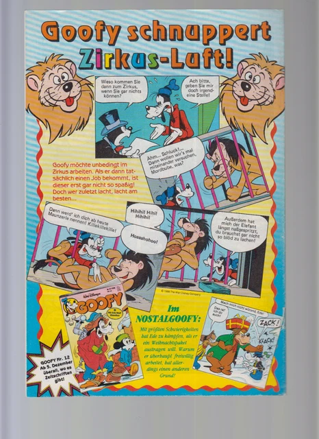 GOOFY HEFT NR . 11 / 1988 Walt Dysney - Ehapa Verlag EUR 6,99 - PicClick DE