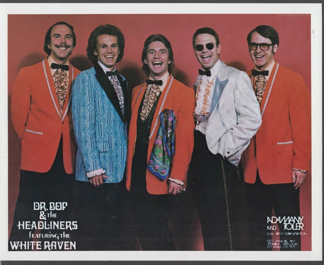 DR BOP & the Headliners featuring White Raven Madison WI promo 8x10 ...