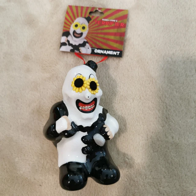 TERRIFIER ART THE clown Damien leone Christmas Tree Ornament surreal ...