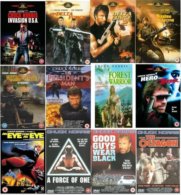 CHUCK NORRIS ULTIMATE COMPLETE MOVIE COLLECTION DELTA FORCE Brand New ...