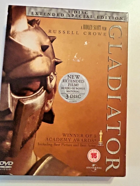 GLADIATOR EXTENDED DVD 3 disc set - 2005 EUR 11,52 - PicClick IT
